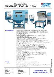 PM1300SDK | Microblasting Equipment